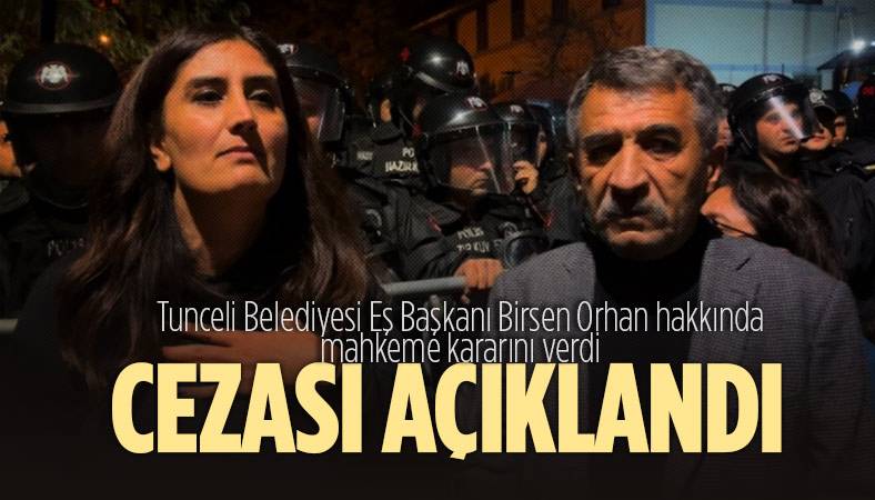 Tunceli Belediyesi Eş Başkanı Birsen Orhan'a ev hapsi cezası | Ankara ...