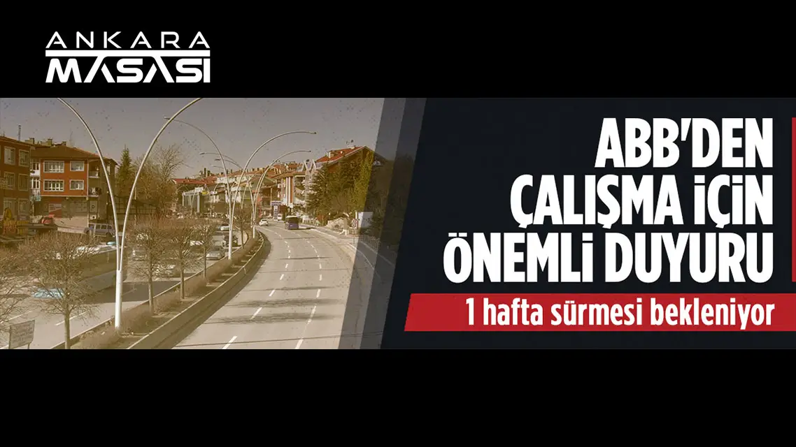 ABB'den Aydınlıkevler'de asfalt çalışması için duyuru... | Ankara Masası
